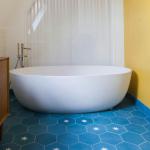 Blue cement tiles : projetcs